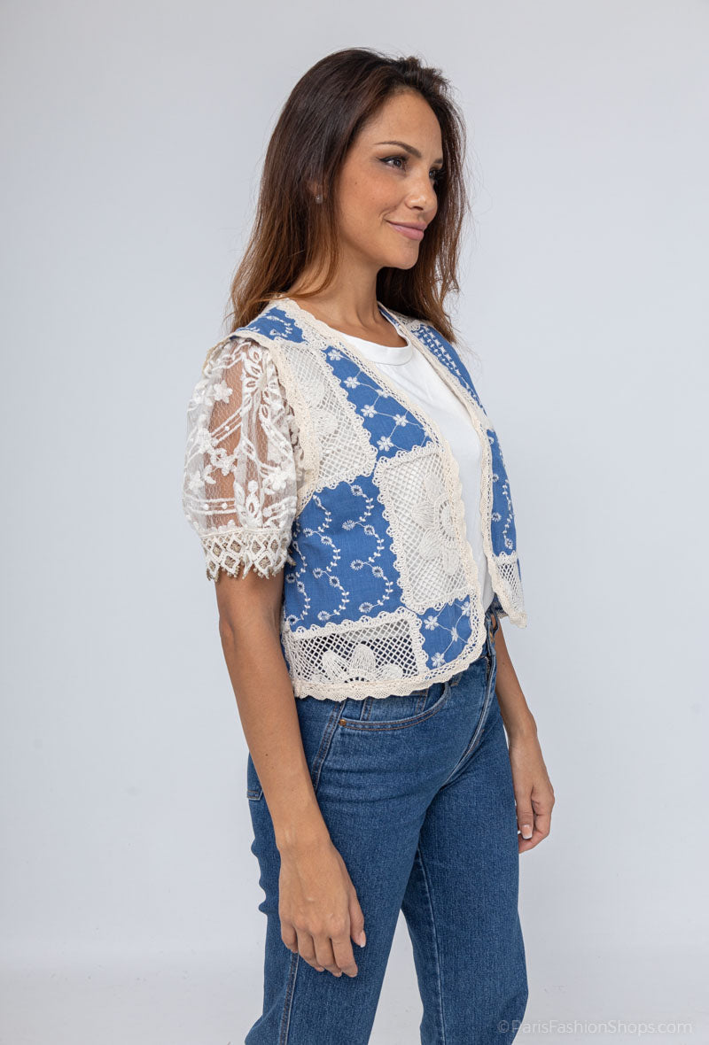 Bo Embroidered Vest – House of Vixen